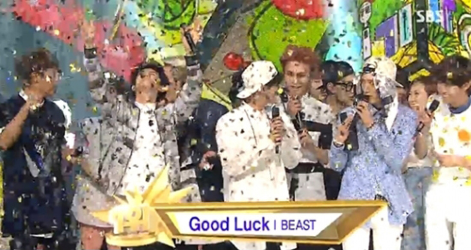 BEAST、『人気歌謡』で1位!「Good Luck」の活動終了 | 韓流ニュース | 韓流大好き!